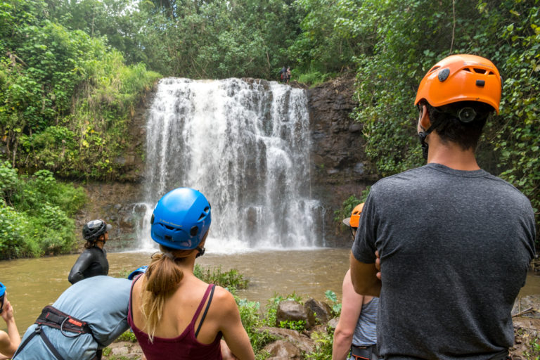 Rappelling Down a Waterfall in Kaua'i with Island Adventures - What to ...