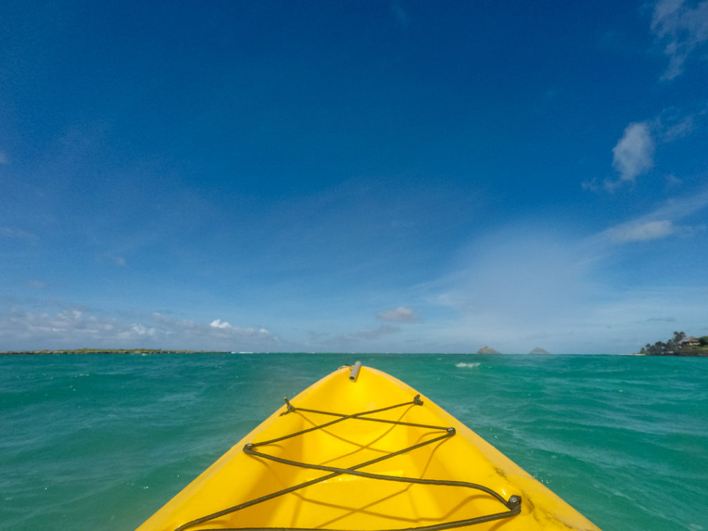 Kayaking to the Mokulua Islands with Kailua Beach Adventures